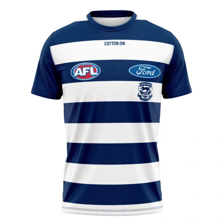 AFL Geelong Cats Custom Name Number 2021 Home Guernsey T-Shirt