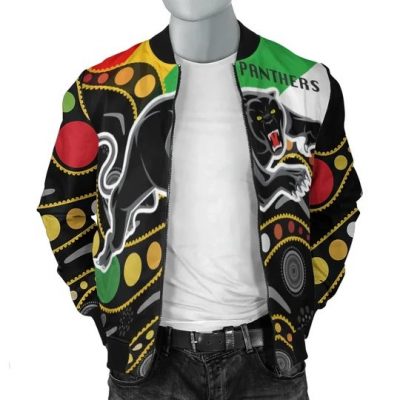 NRL Penrith Panthers Colors NAIDOC Patterns Bomber Jacket