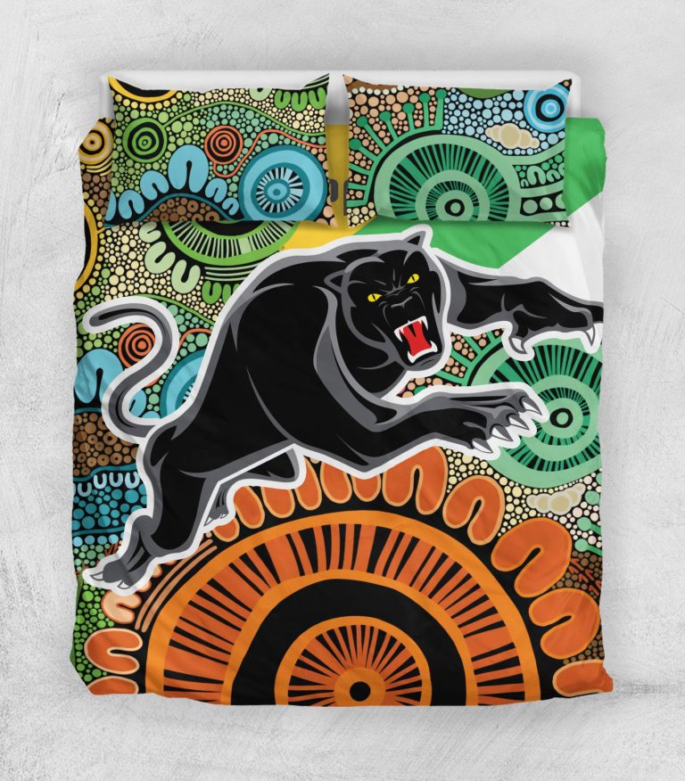 NRL Penrith Panthers Colors NAIDOC Patterns Doona Cover