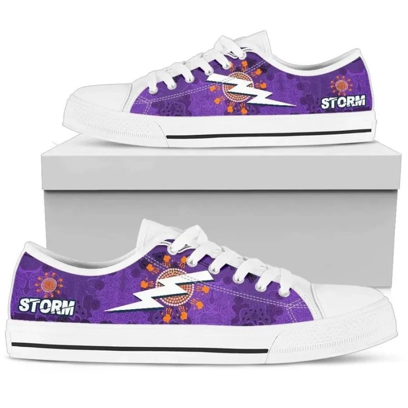 NRL Melbourne Storm Indigenous Aboriginal Low Top Shoes