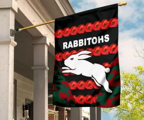NRL South Sydney Rabbitohs ANZAC Day House Flag