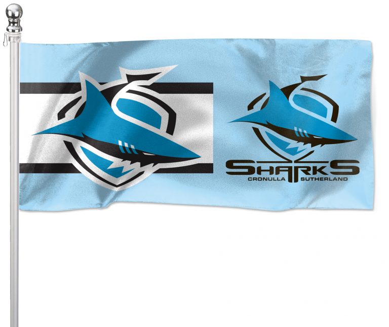 NRL Cronulla-Sutherland Sharks Pole House Flag
