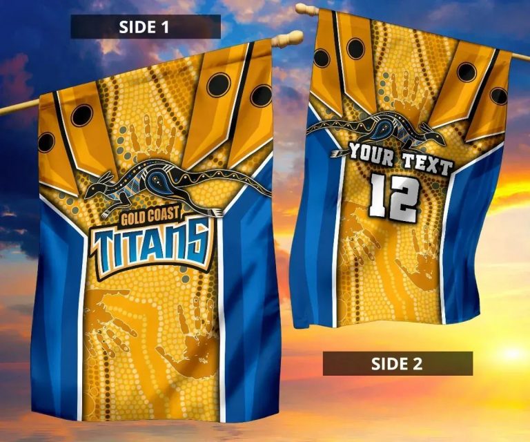 NRL Gold Coast Titans Custom Name Number Aboriginal Armor Version House ...