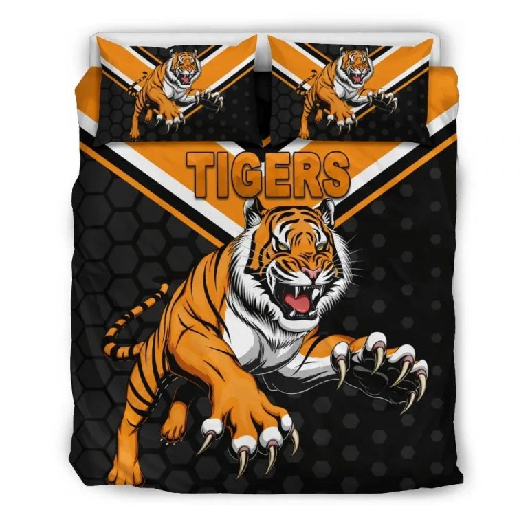 NRL Wests Tigers Black Doona Cover