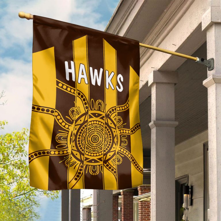 AFL Hawthorn Hawks Indigenous House Flag