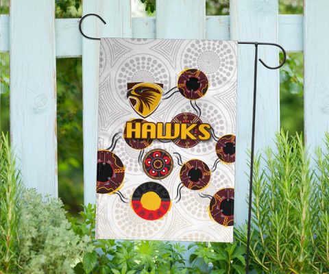 AFL Hawthorn Hawks Indigenous - White House Flag