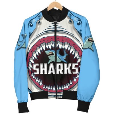 NRL Cronulla-Sutherland Sharks Bomber Jacket