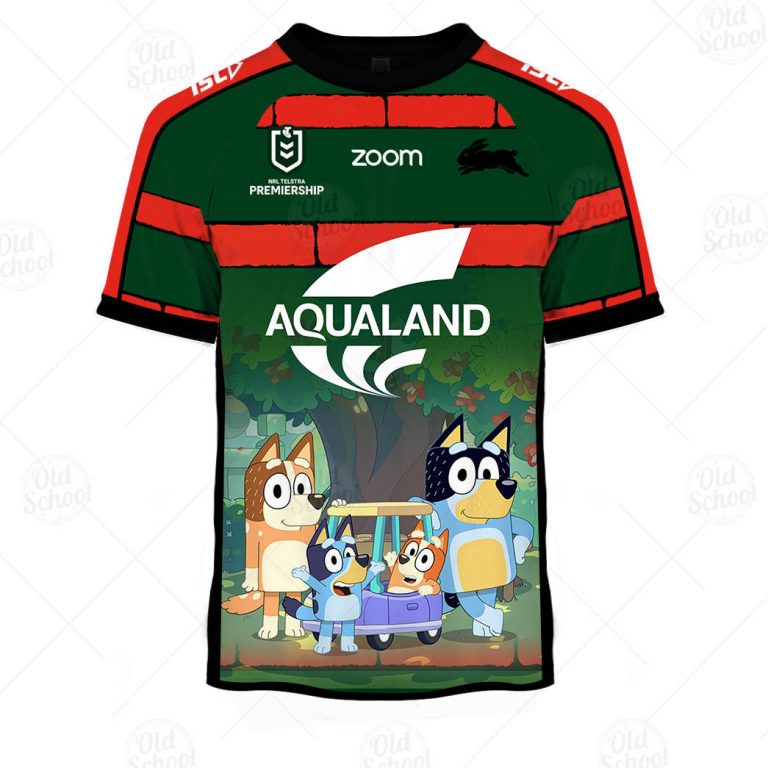 NRL South Sydney Rabbitohs Custom Name Number x Bluey Jersey 2020 Kids ...