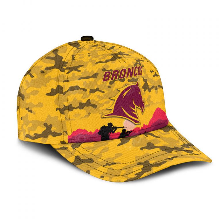 NRL Brisbane Broncos ANZAC Camo Adjustable Classic Cap