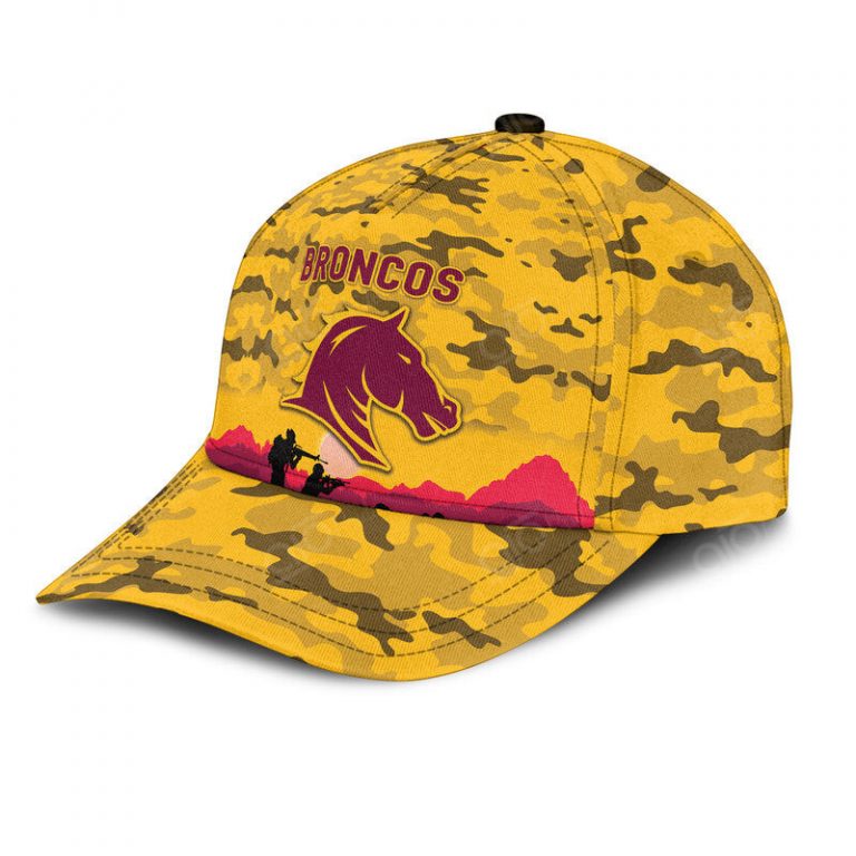 NRL Brisbane Broncos ANZAC Camo Adjustable Classic Cap