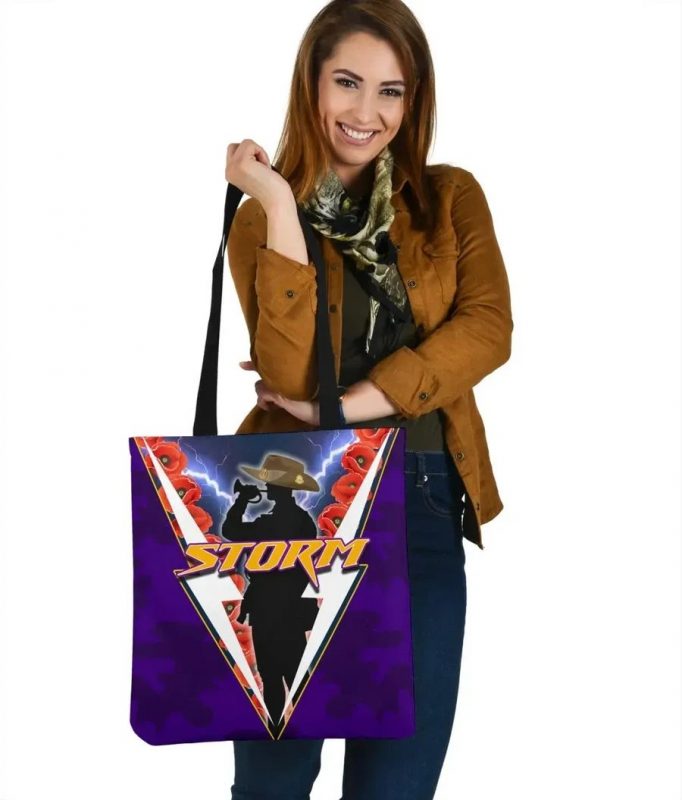NRL Melbourne Storm ANZAC Day Tote Bag