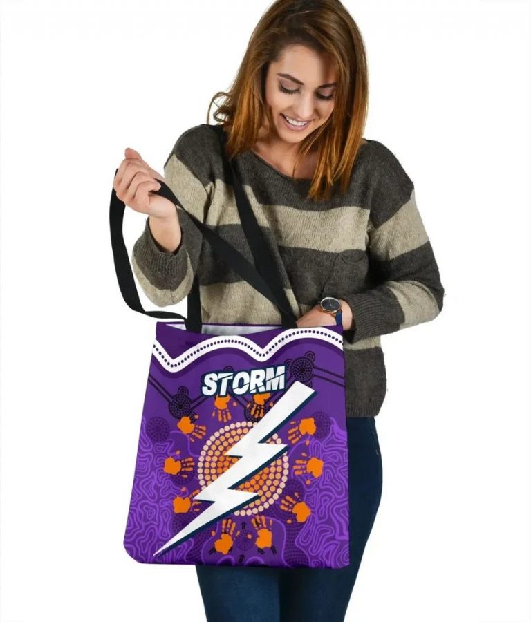 NRL Melbourne Storm Indigenous Aboriginal Tote Bag