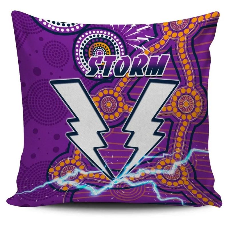 NRL Melbourne Storm Indigenous Thunder Square Pillow Case
