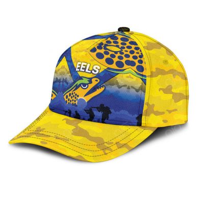 NRL Parramatta Eels Gold Simple ANZAC Style Classic Cap