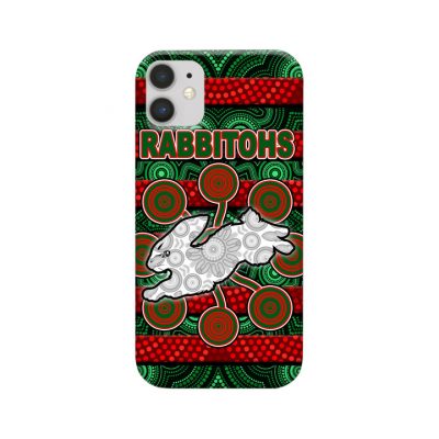 NRL South Sydney Rabbitohs Green Red Aboriginal Phone Case
