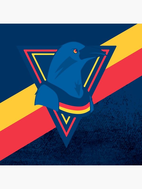 AFL Adelaide Crows Logo Navy Blue Square Pillow Case