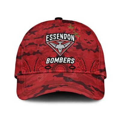 AFL Essendon Bombers Indigenous Red Classic Cap