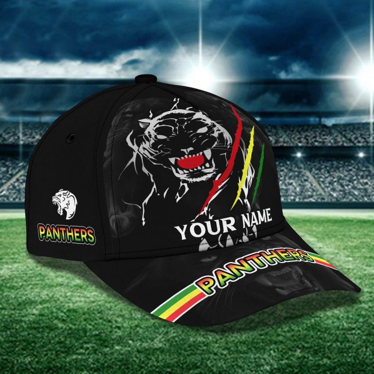 NRL Penrith Panthers Custom Name Black Version Classic Cap