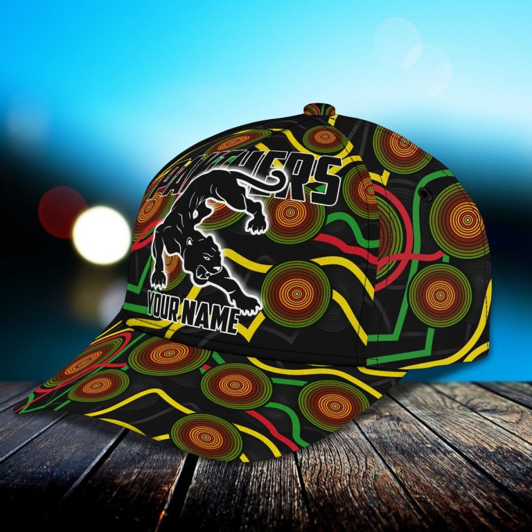 NRL Penrith Panthers Custom Name Indigenous Classic Cap