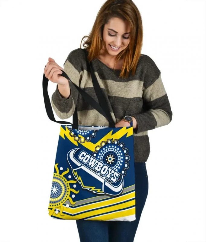 NRL North Queensland Cowboys Proud Indigenous Tote Bag