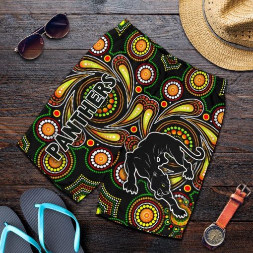 NRL Penrith Panthers Indigenous Vibes Men Beach Shorts