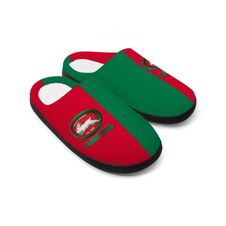 NRL South Sydney Rabbitohs Green Red Design In-House Slippers