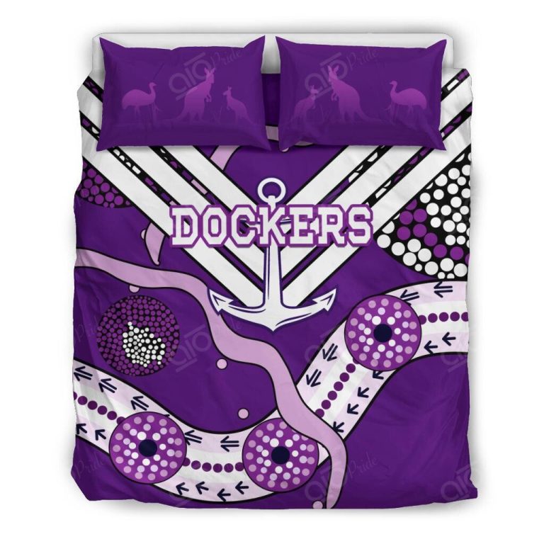 AFL Fremantle Dockers Purple Indigenous Doona Cover