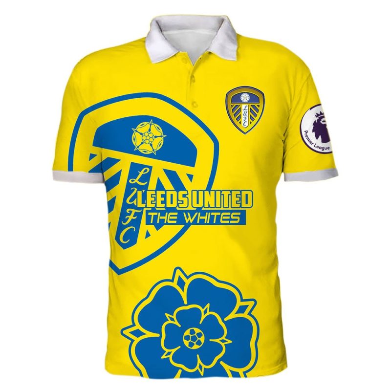 Leeds United Yellow Polo Shirt