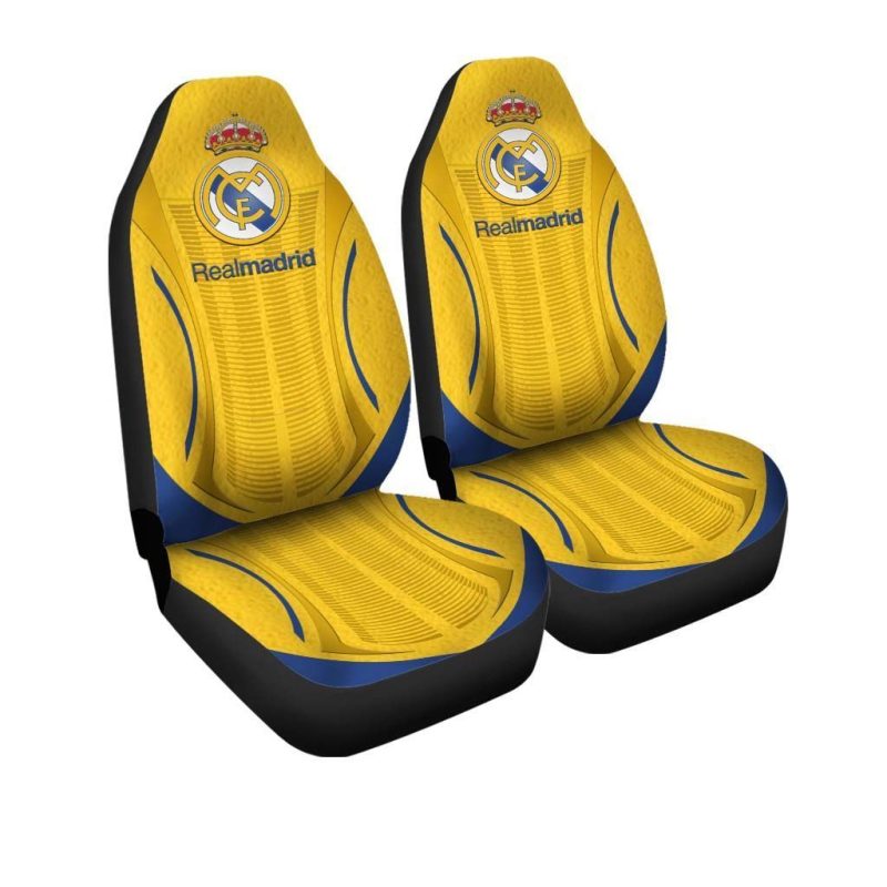 Real Madrid Yellow Car Seat Covers