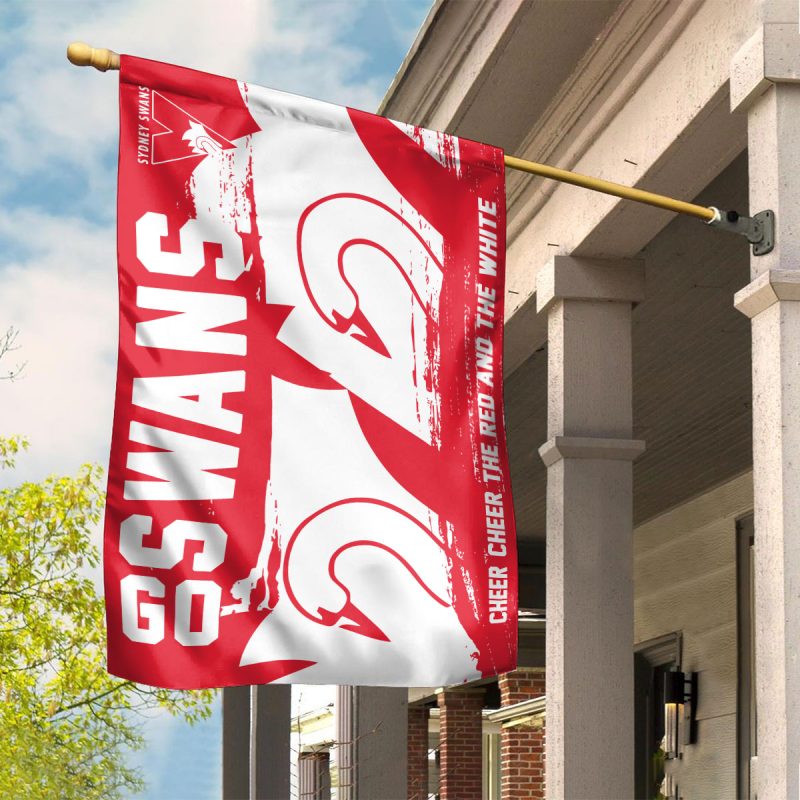 AFL Sydney Swans Red Cheer House Flag
