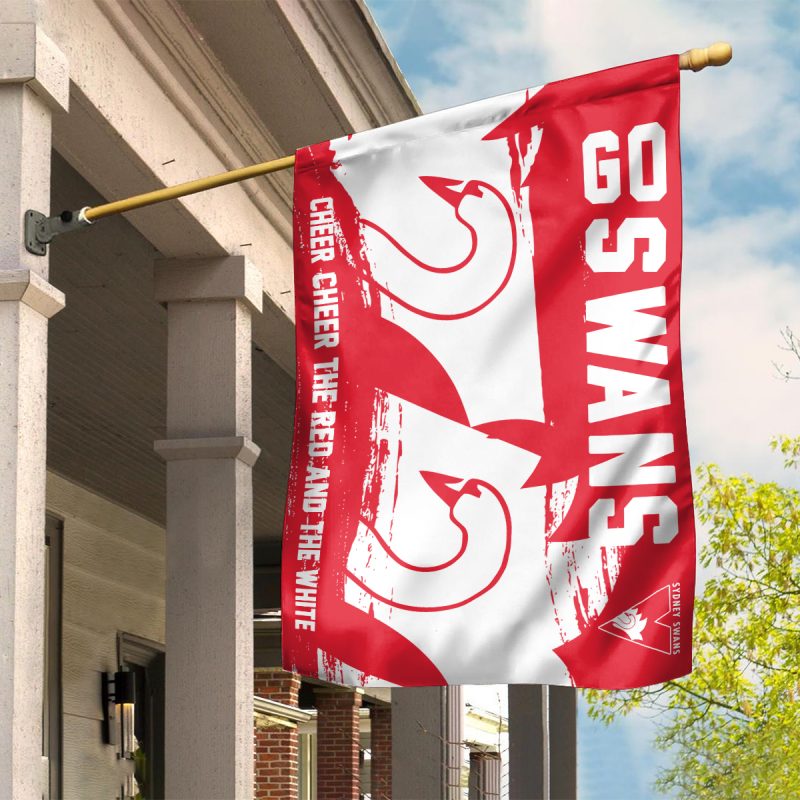 AFL Sydney Swans Red Cheer House Flag