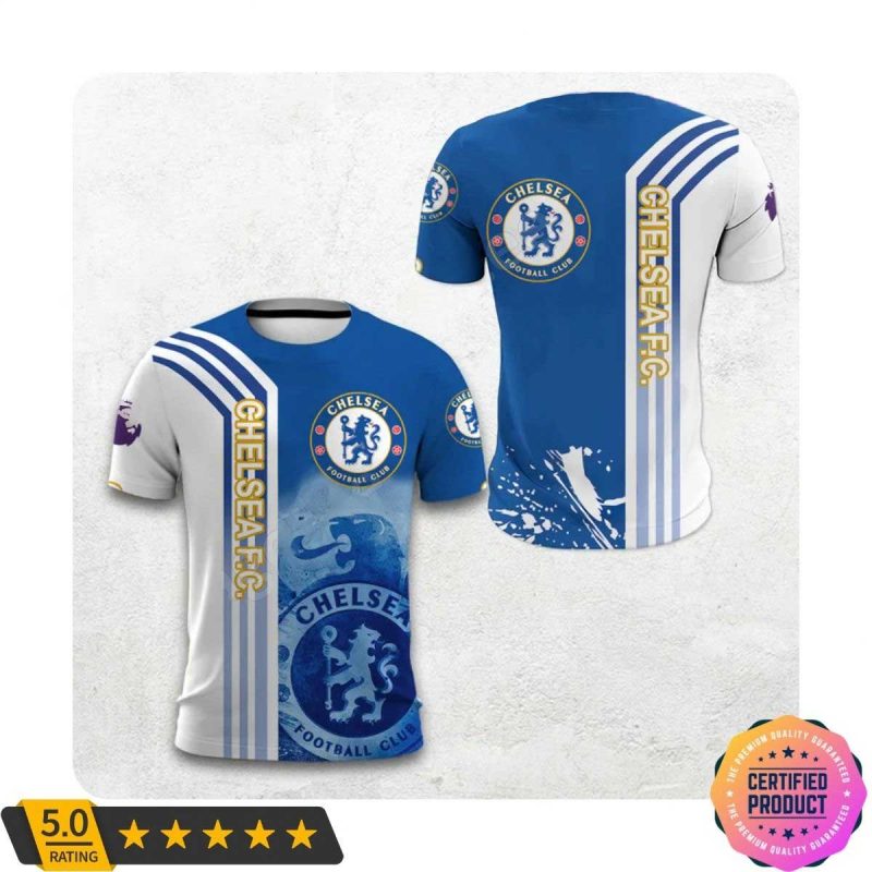 Chelsea FC EPL Blue White T-Shirt