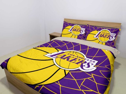 NBA Los Angeles Lakers Purple Golden Limited Bedding Set
