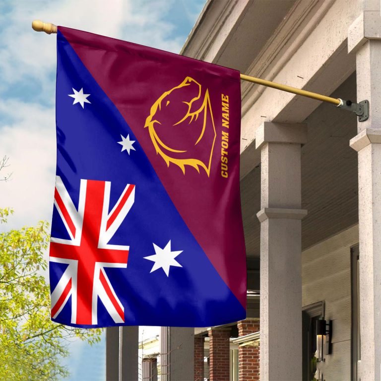 NRL Brisbane Broncos Custom Name House Flag
