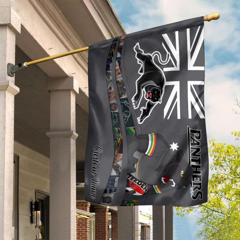 NRL Penrith Panthers Custom Name Mascot House Flag