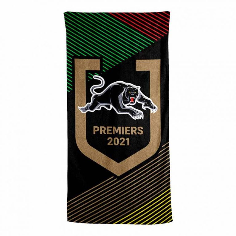 NRL Penrith Panthers Premiers 2021 Beach Towel