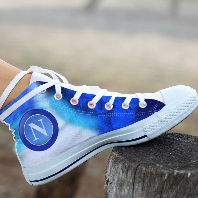 SSC Napoli Blue High Top Shoes