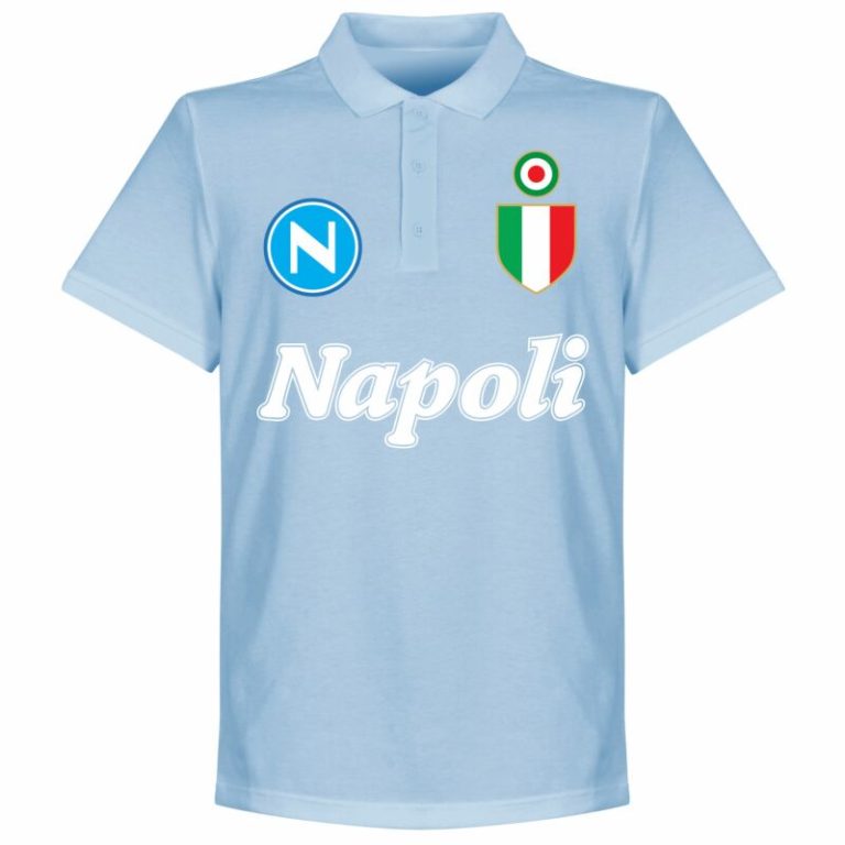 SSC Napoli Light Blue Polo Shirt