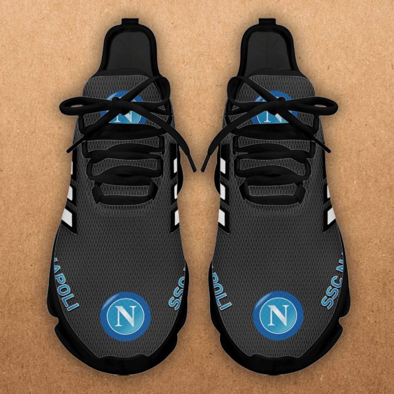 SSC Napoli Black White Max Soul Shoes