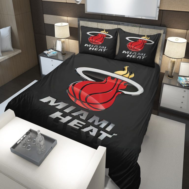 NBA Miami Heat Black Bedding Set