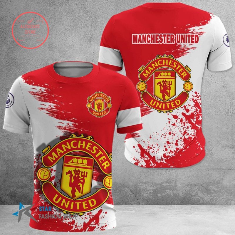 Manchester United Red White Special T-Shirt