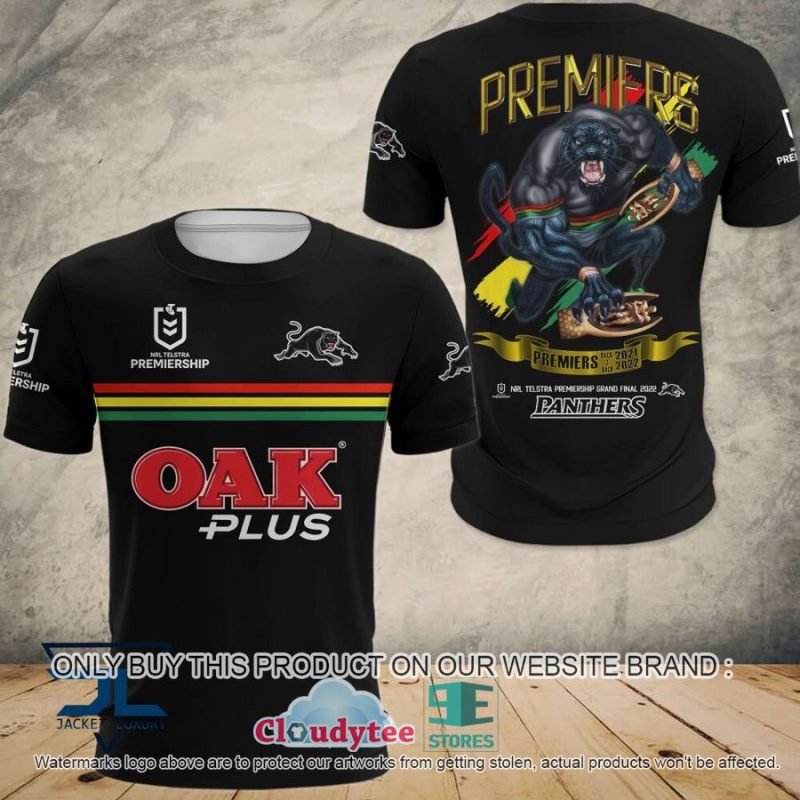 NRL Penrith Panthers Premiers 2022 - 2023 Back 2 Back Mascot T-Shirt