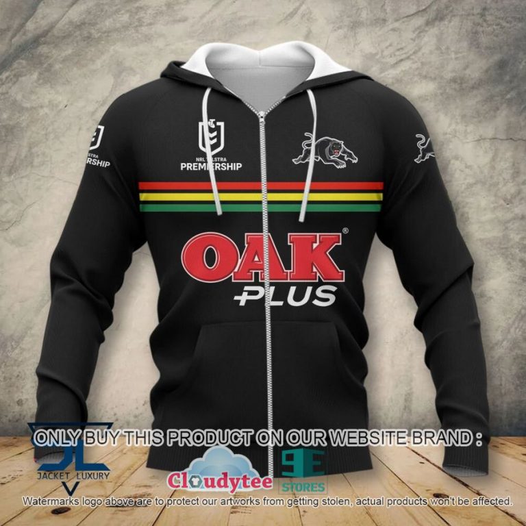 NRL Penrith Panthers Premiers 2022 - 2023 Back 2 Back Mascot Zip Up Hoodie