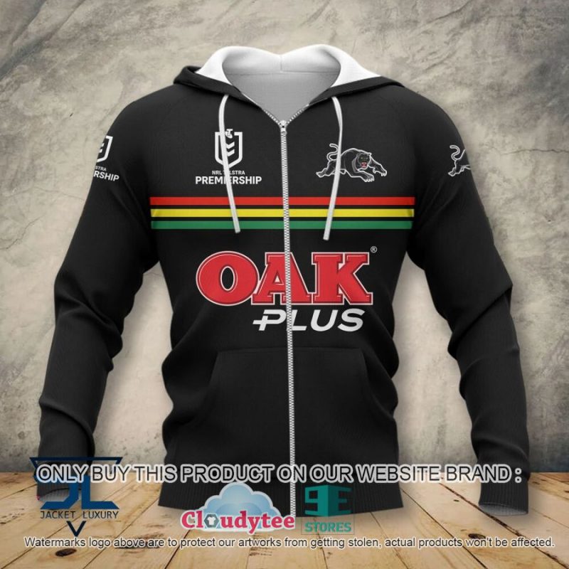 NRL Penrith Panthers Premiers 2022 - 2023 Back 2 Back Mascot Zip Up Hoodie