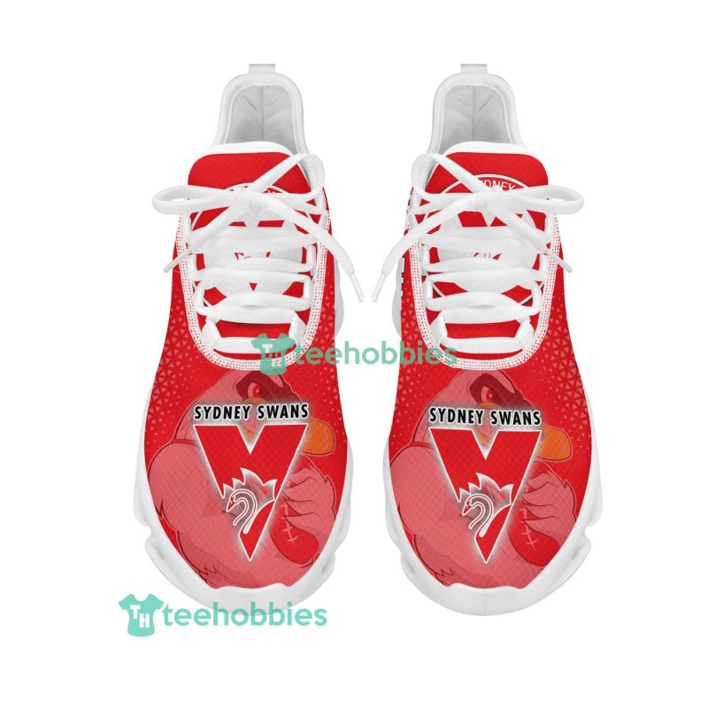 AFL Sydney Swans Custom Name Red Mascot Max Soul Shoes