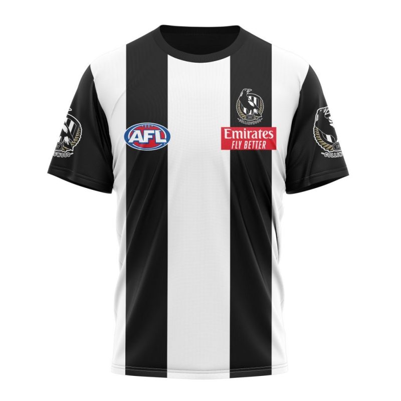 AFL Collingwood Magpies Custom Name Number 2023 Home Guernsey T-Shirt