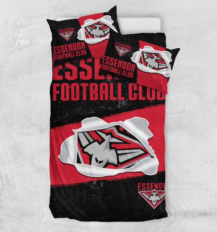 AFL Essendon Bombers Big Logo Scratch Doona Cover