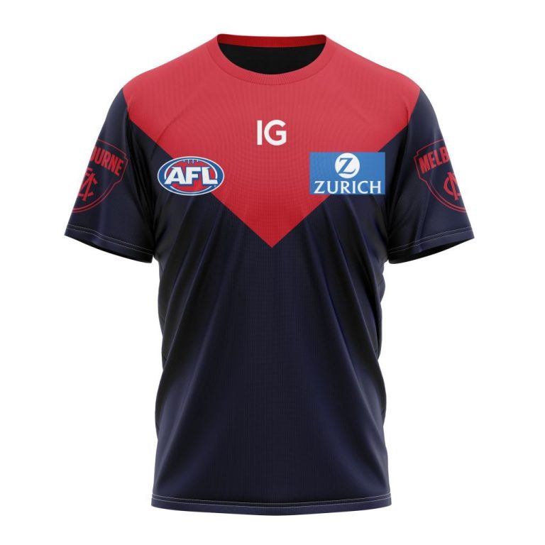 AFL Melbourne Demons Custom Name Number 2023 Home Guernsey T-Shirt