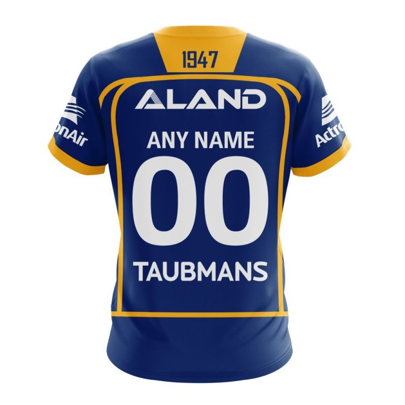 NRL Parramatta Eels Custom Name Number 2023 Home Jersey T-Shirt
