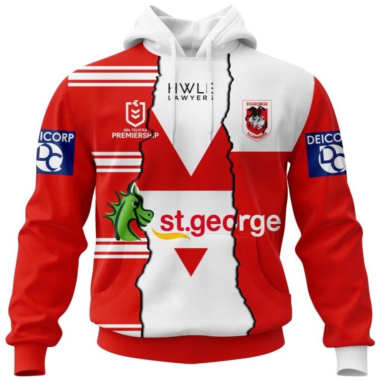 NRL St. George Illawarra Dragons Custom Name Number 2023 Mix Jersey ...